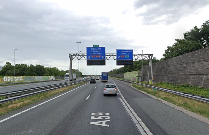 A59 tussen Waalwijk en knooppunt Empel gaat vanavond op slot: dit zijn ...