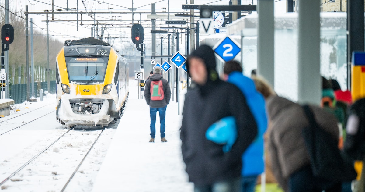 LIVE sneeuw | NS zet morgen minder treinen in, Breda sluit alle ...