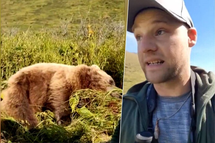 Tyler overleeft als bij wonder aanval van beer, maar schiet zichzelf ...