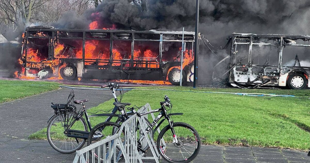 Walibi-Express brandt volledig uit voor attractiepark: dikke rookwolken ...