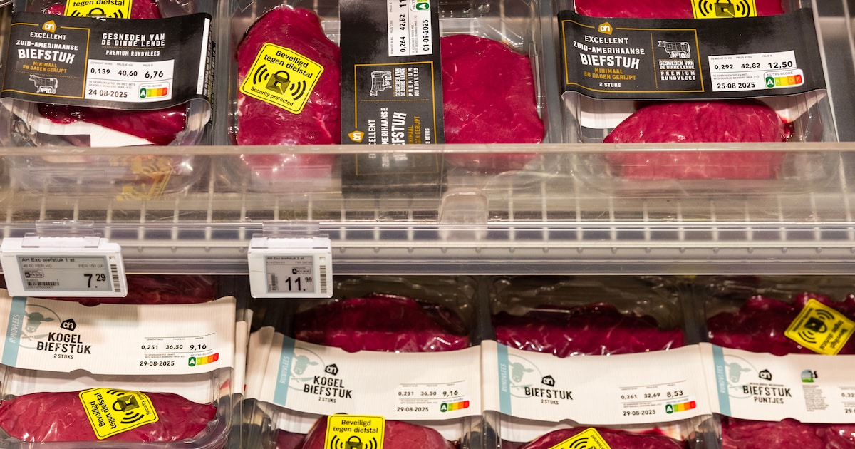 Vlees meenemen zonder te betalen? Daar begint de 64-jarige verdachte ...