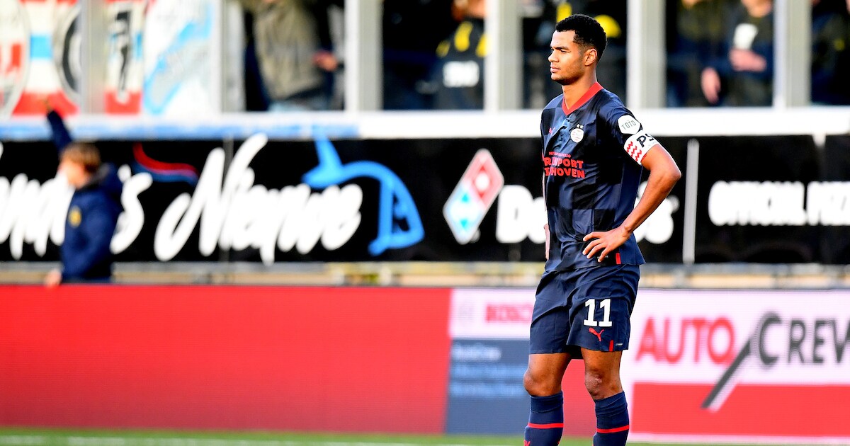 ‘Dramatische’ avond voor PSV-jubilaris Gakpo in Leeuwarden: ‘Moeten we onszelf kwalijk nemen ...