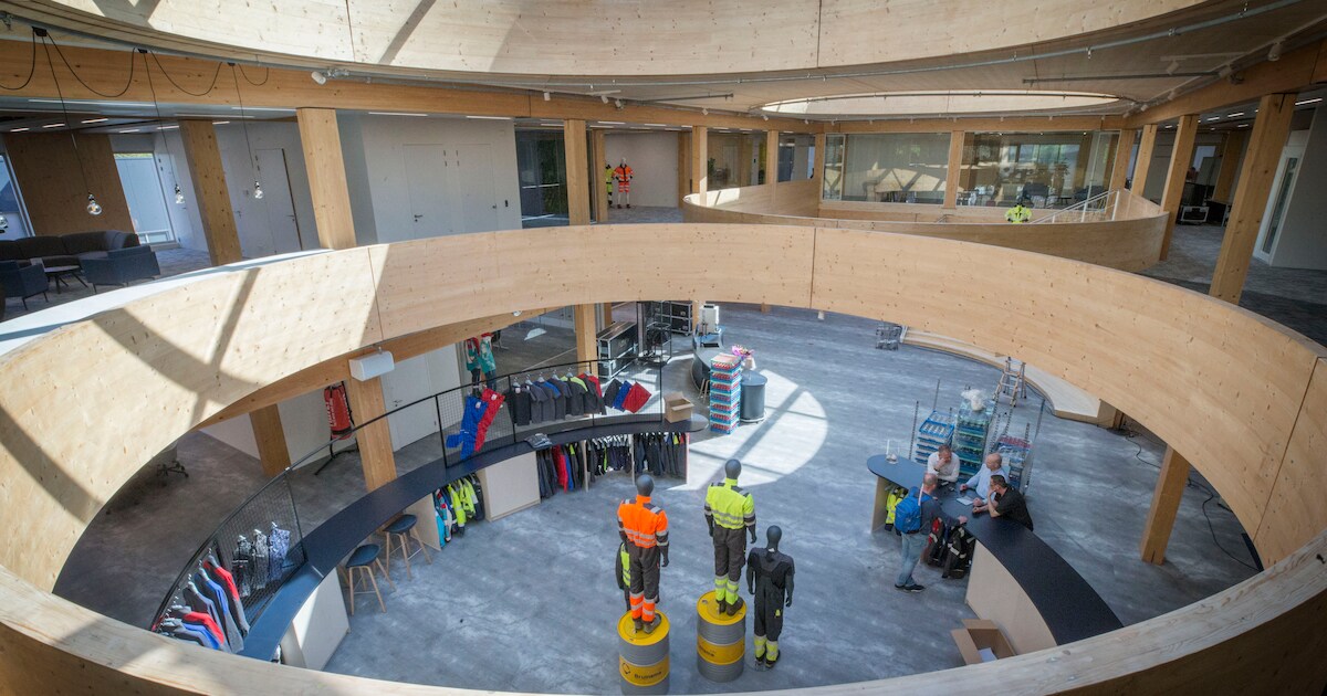 Geen stoffig fabrieksterrein, maar een gebouw van hout: na 157 jaar is ...