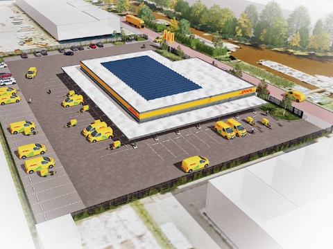 DHL bouwt nieuwe cityhub op De Hurk in Eindhoven; plek voor 120 ...
