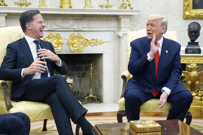 Trump lovend over Rutte bij bezoek Witte Huis: ‘Hij was geweldige premier van Nederland ...