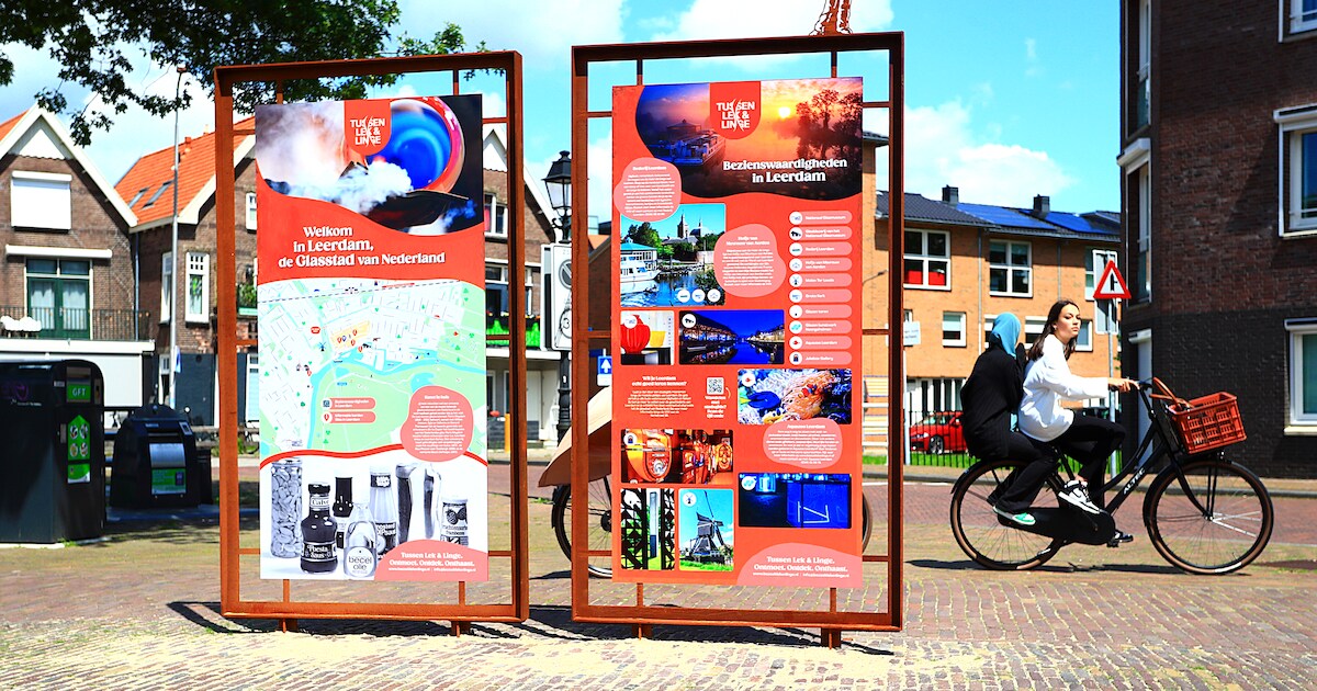 Beleefborden in de stad vertellen het verhaal van Leerdam en de ...