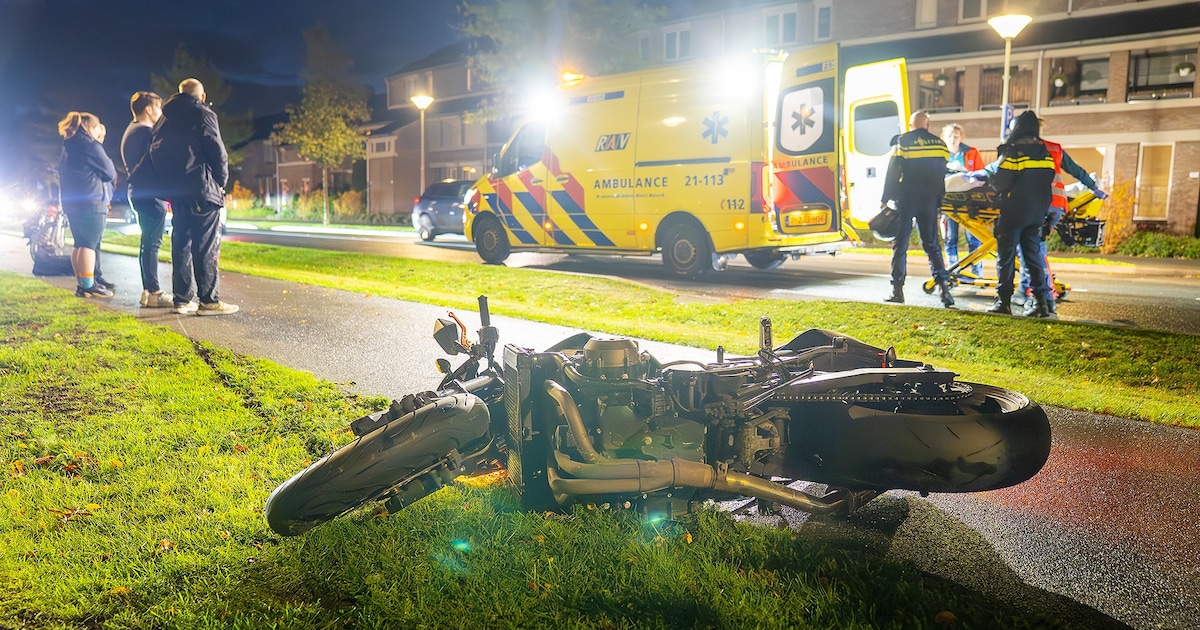 Motorrijder naar ziekenhuis na val in Oss, opgeroepen traumahelikopter ...