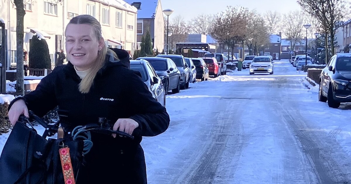 Lopen is dé oplossing in Veghel-Zuid, waar het ijs van stoep tot stoep ...