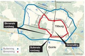 Smallere Ringbaan-West vraagt om extra asfalt op heel veel andere ...
