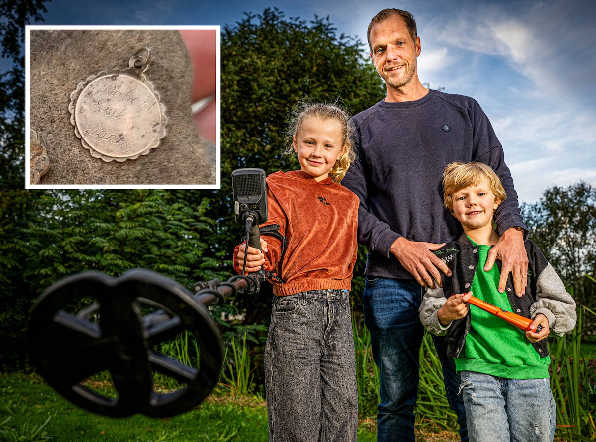 Ella (10) en Vic (7) vinden unieke schat in Frankrijk: ‘Heeft heel ...
