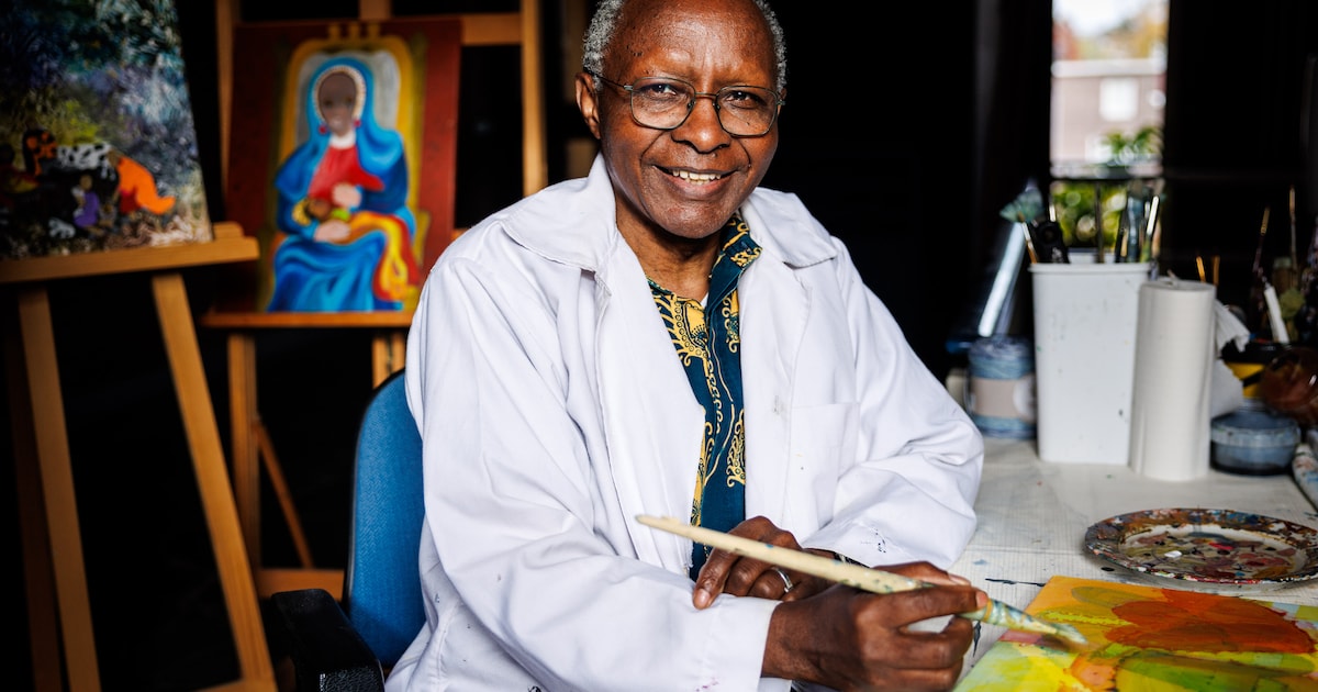 Lawrence, overste van de fraters, maakt achter de ezel zijn hoofd leeg ...