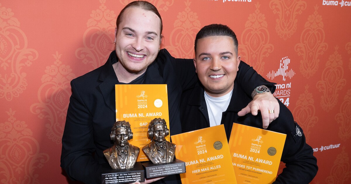Donnie en Marco Schuitmaker winnen Buma NL Award met ‘Hier mag alles ...