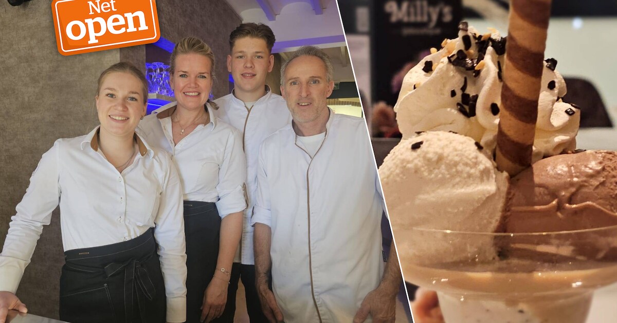 NET OPEN. Milly’s ijsboutique serveert vers gedraaid ijs in hartje ...