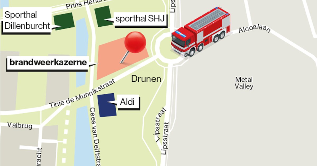 Nieuwe brandweerkazerne Drunen komt tegenover de Aldi | Waalwijk, Heusden e.o. | BD.nl