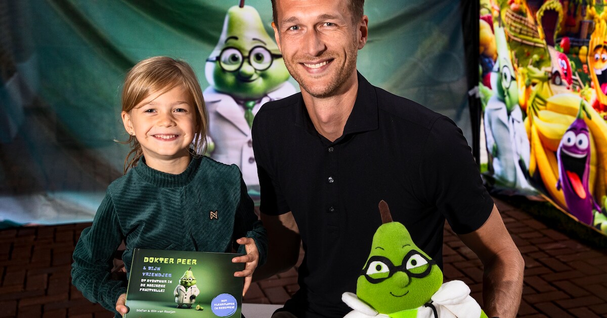 Elin (4) uit Heusden helpt papa Stefan met zijn boek over gezond eten | Eindhoven | bd.nl