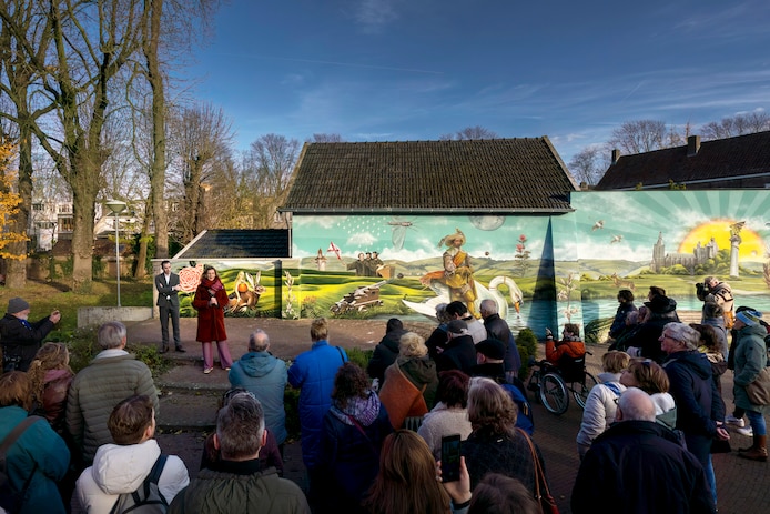 Bossche bollen vliegen uit kanon op nieuwe muurschildering in ...