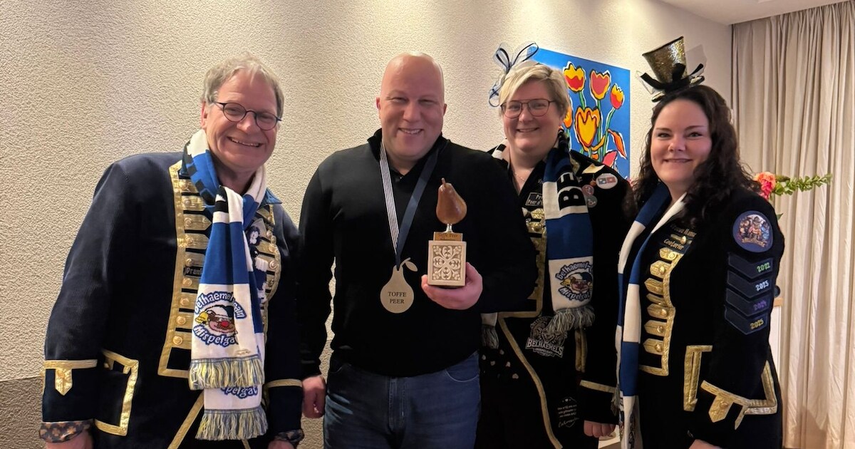 Zaltbommelse carnavalsonderscheiding Toffe Peer uitgereikt aan Martijn Merks | Zaltbommel | BD.nl