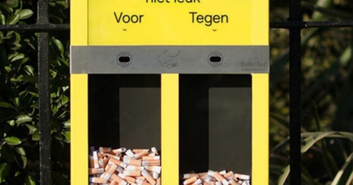 Ballot Bin moet aantal weggegooide peuken bij Eindhoven centraal ...