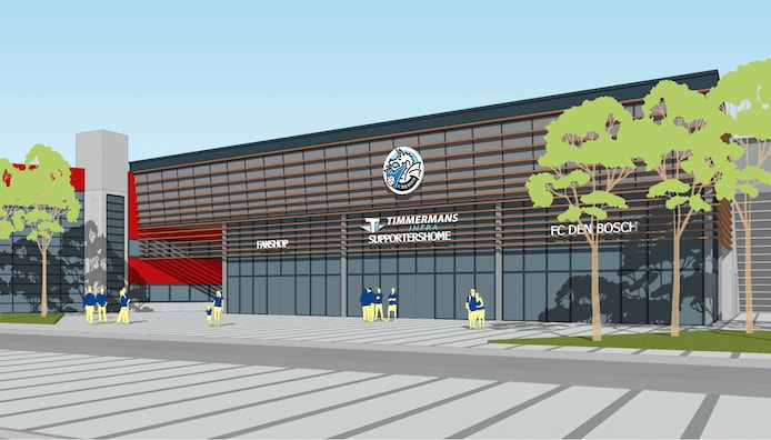 Den Bosch helpt voetbalclub met 50.000 euro om droom over supportershome waar te maken | Een ...