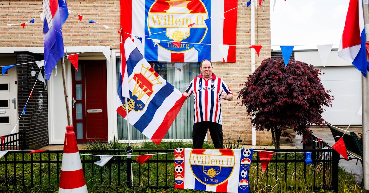 Hoeveel kan een mens aan? Willem II-supporters knijpen 'm: 'Laat het geluk nog heel eventjes ...