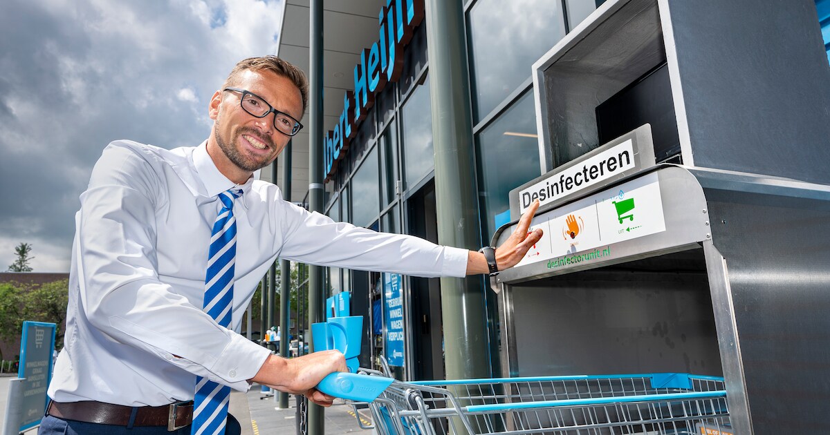 Virusvrij winkelwagentje dankzij wasstraat bij Albert Heijn in Boxtel ...