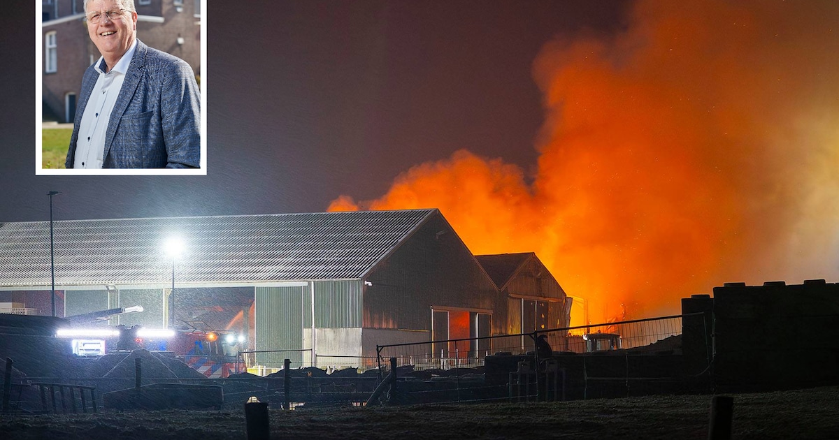 Bert uit Oijen zag midden in de nacht zijn boerderij in vlammen opgaan ...