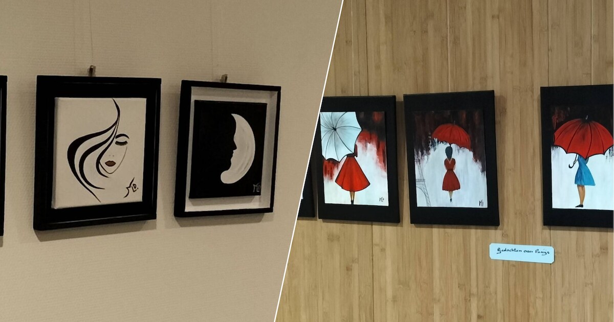 Nooit te oud om te leren schilderen: Mientje (88) exposeert in ...