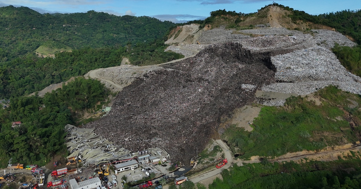 Instortende afvalberg op Cebu leidt tot zeker twee doden en nog 35 ...