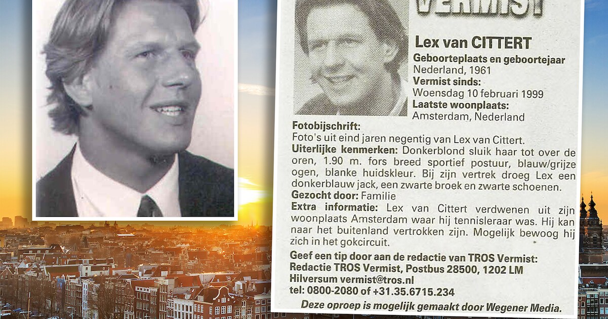 Tennisleraar Lex leek van de aardbodem verdwenen, tot er een bijzondere ...