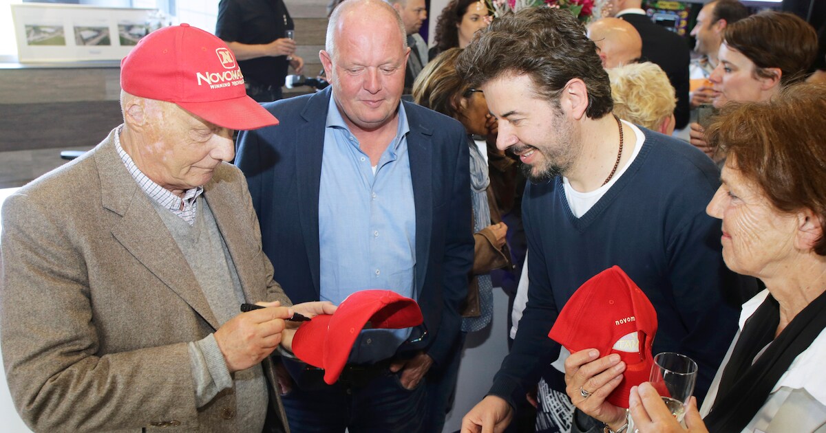 Niki Lauda was ambassadeur van het Waalwijkse bedrijf Novomatic ...