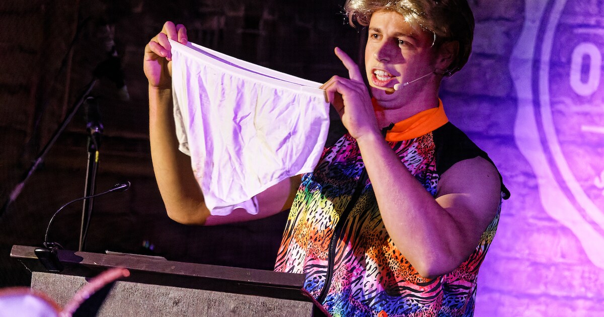 Klein publiek, maar de grootste lol: jonge tonpraters brengen avond bij ...