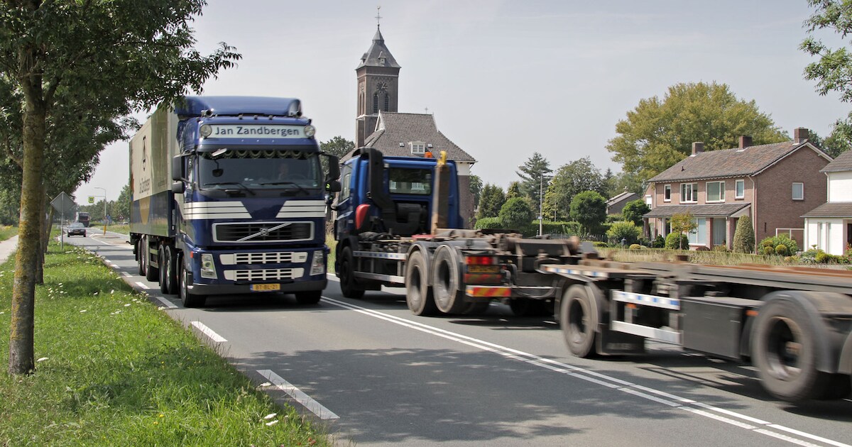 ‘Hou de Dorpenweg in de nacht en in het weekend dicht voor vrachtwagens ...