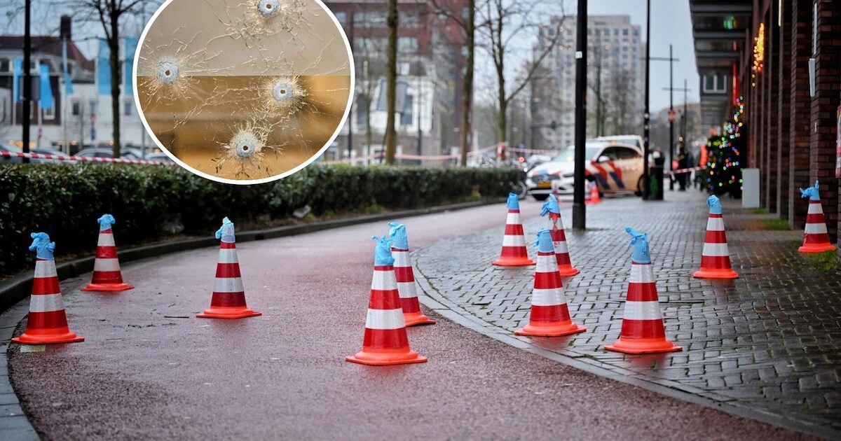 Kogelregen doorzeeft entree van appartemen­ten­com­plex in Tilburg: ‘Ik ...