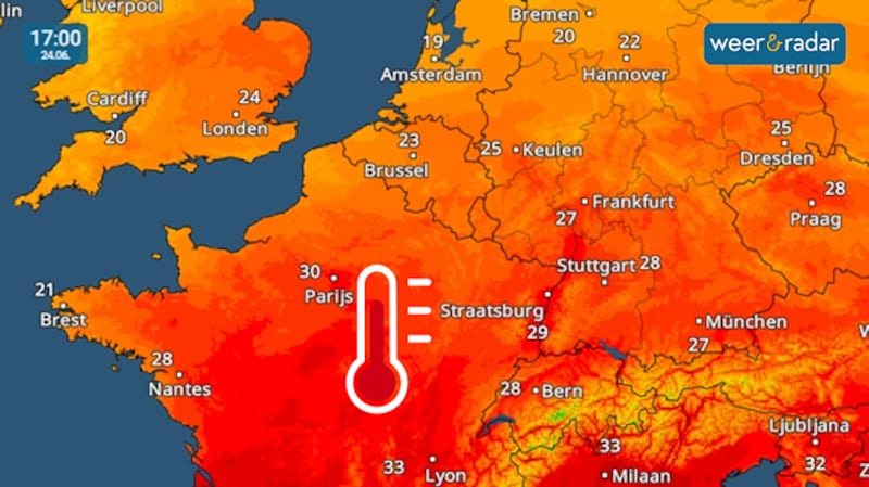 Franse meteorologen bedreigd vanwege ‘te rode weerkaarten ...