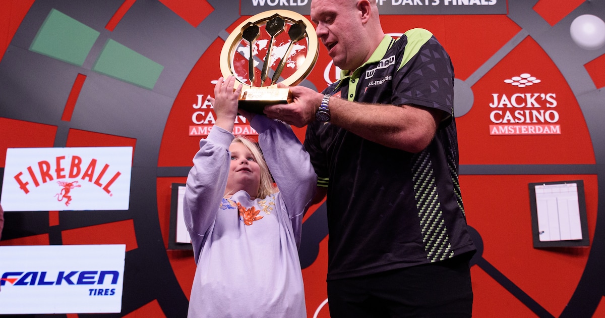 Opgeluchte Michael van Gerwen moet na toernooiwinst nog flink aan de ...