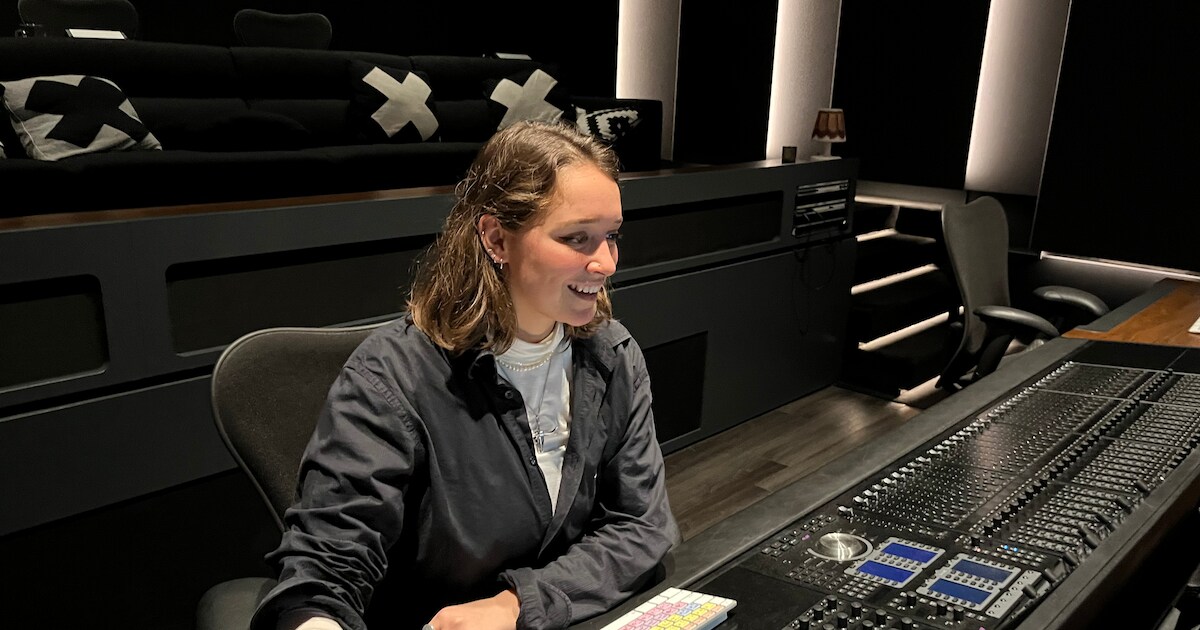 Nog net niet afgestudeerd, maar met haar ‘sounds’ al wel op de rode ...