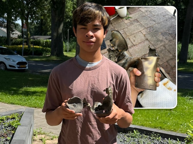 Enzo (16) denkt in Asterdplas op rots te staan, maar vindt resten van ...