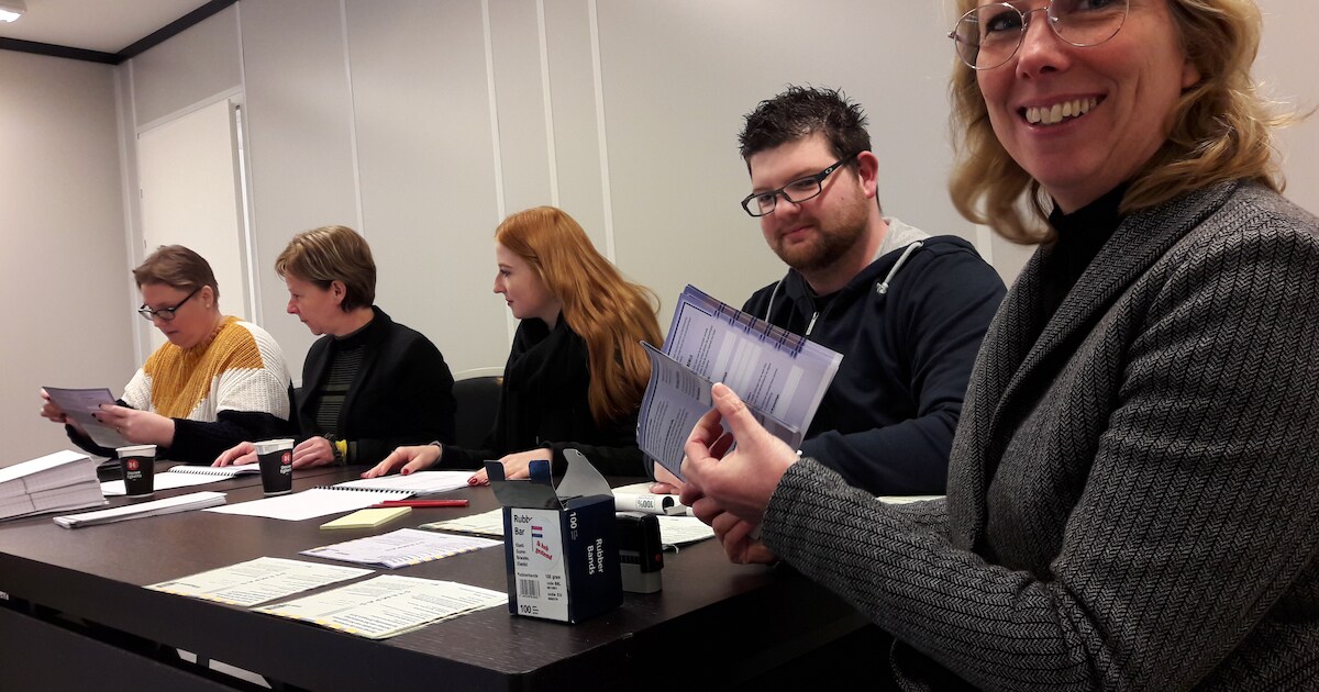 Team Inge viert op het station in Tilburg het feestje van de democratie ...