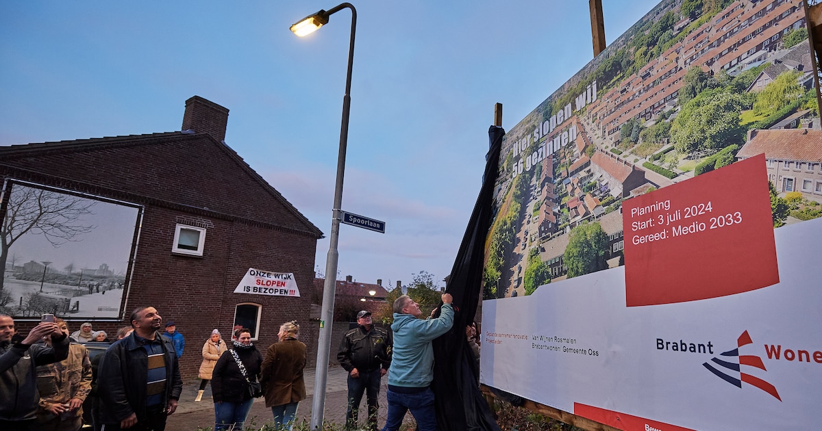 NPO zendt vijf dagen uit vanuit sloopwijk Oss; protestbord aangepast ...