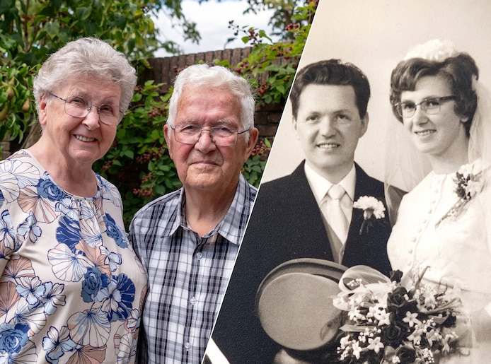 Het oogje van Ad viel niet meteen op Jo, wel op dat charmante attribuut: stel uit Kaatsheuvel 60 ...