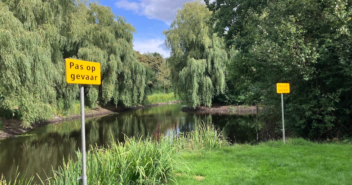 Hoop op fontein en bankjes bij vijver in Schijndelse Bloemenwijk nog ...