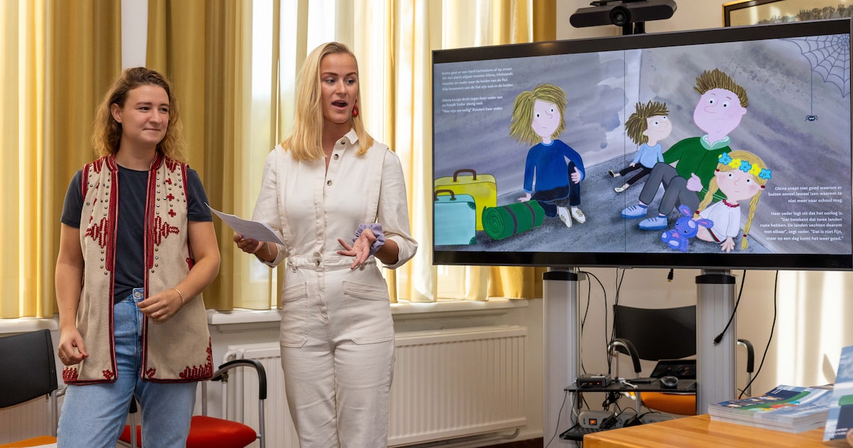 Leonie en Karlijn maakten een prentenboek over de oorlog in Oekraïne ...