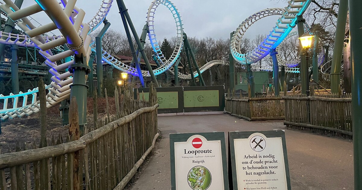 Helft van Efteling-achtbanen blijft rest van de winter dicht: Python ...